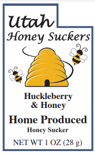 75 Huckleberry Honey Suckers – Utah Honey Suckers