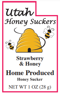 12 Strawberry and Honey Sucker – Utah Honey Suckers